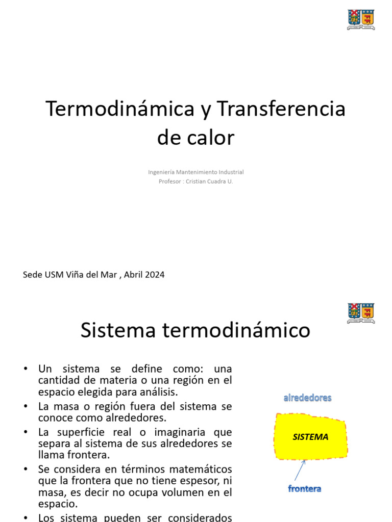 Introduccion A Termodinamica y Transferencia de Calor - Ing02 | PDF ...