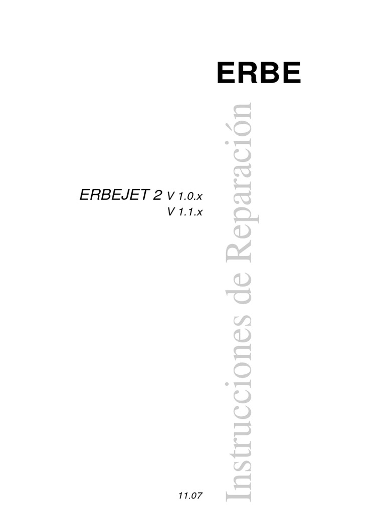 Manual de Reparación Erbejet 2 - en Español | PDF | Red eléctrica ...