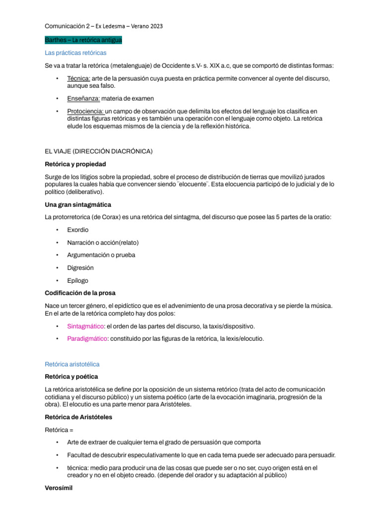 Mi Resumen Comu2 | PDF | Retórica | Hablar en público