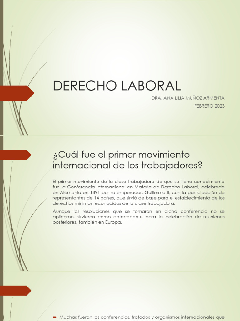 DERECHO LABORAL | PDF | Derecho laboral | México