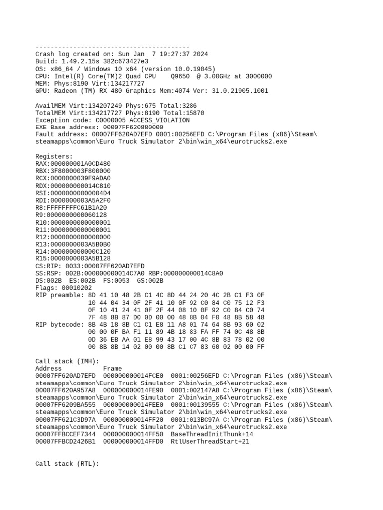 Game Crash | PDF | Software | Computing Platforms