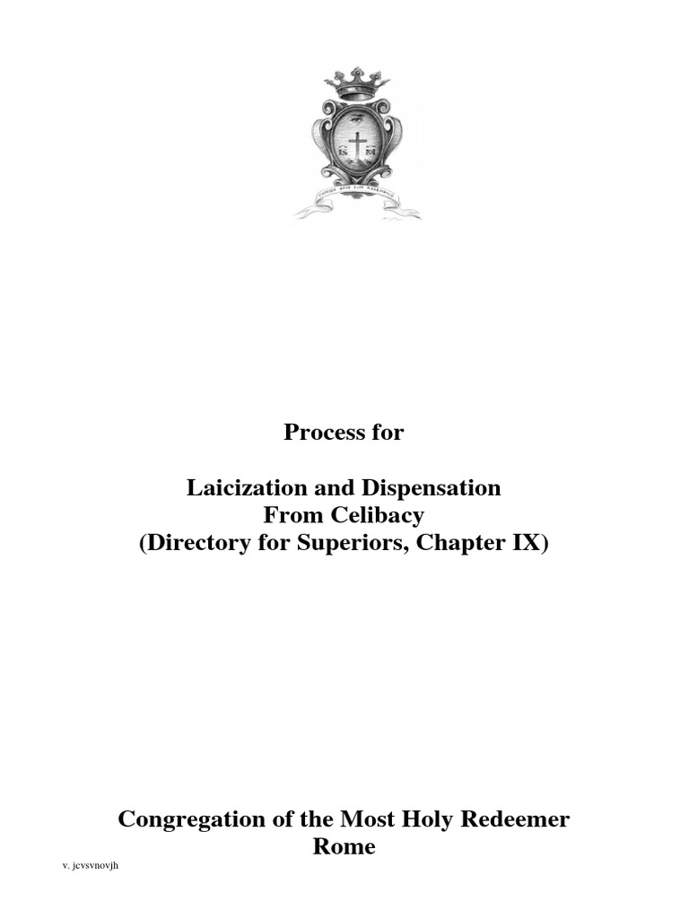 Process For Laicizaion Loss of Clerical State | PDF | Clergy | Catholic ...