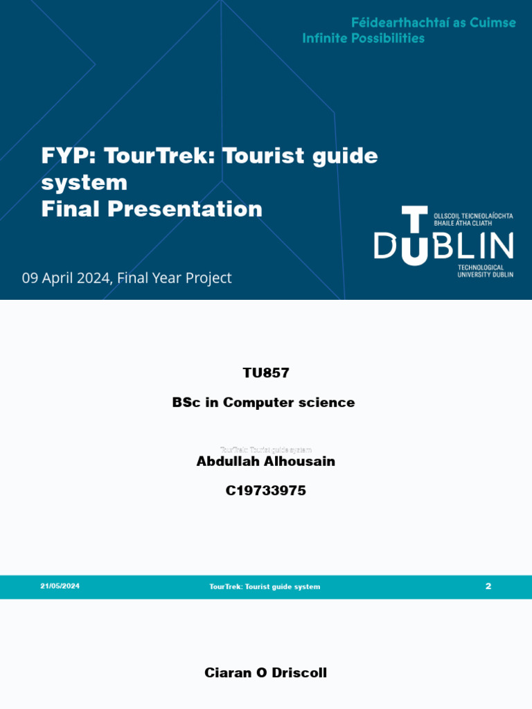 TourTrek: Smart Tourist Guide System | PDF | Software Development ...