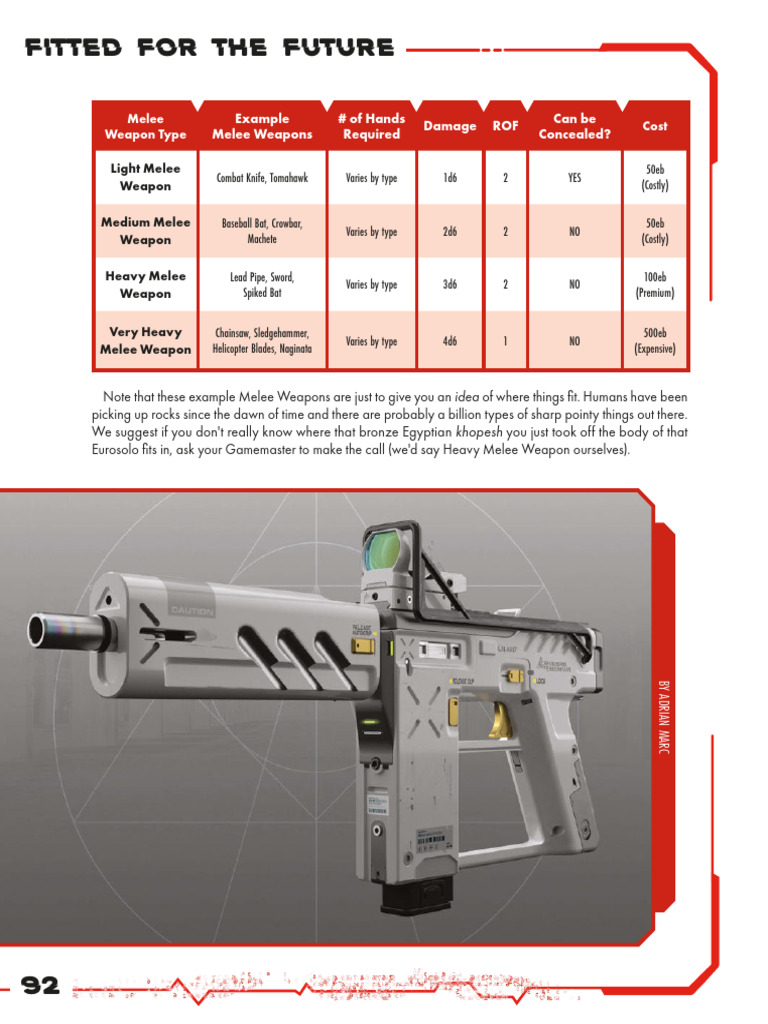 Melee Weapons Stats | PDF