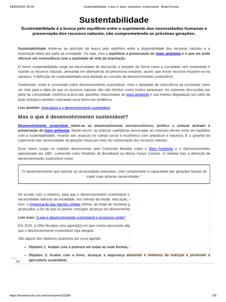 Materia Sustentabilidade O Que é Tipos Exemplos Empresarial
