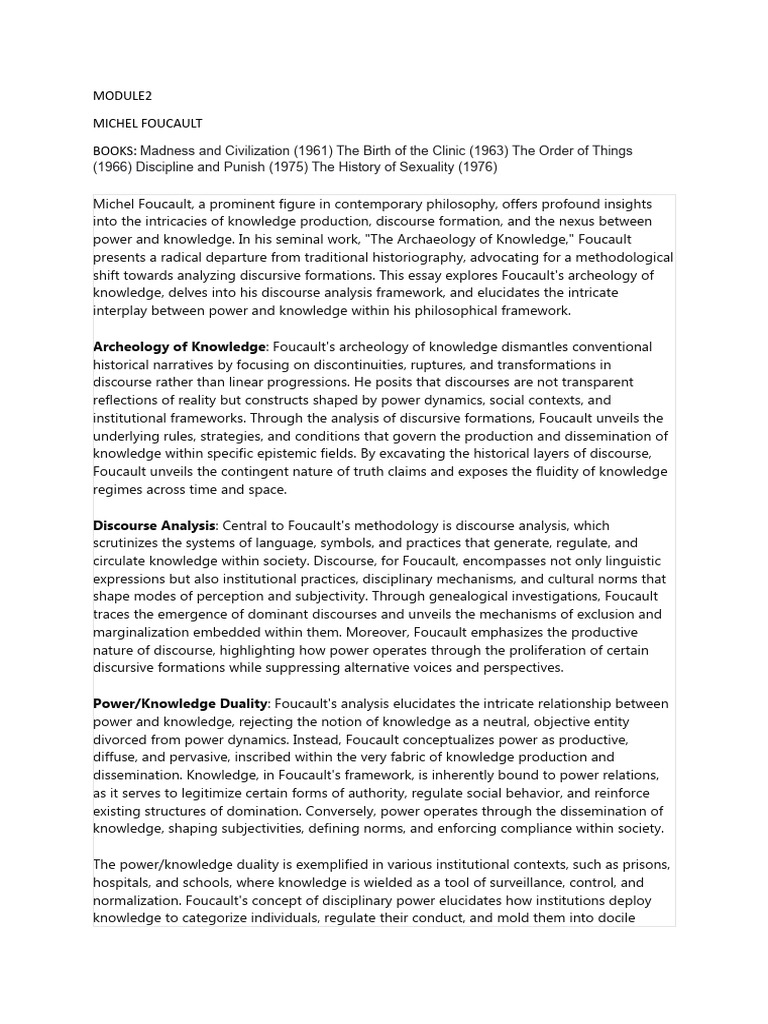 Module 2 | PDF | Phenomenology (Philosophy) | Deconstruction