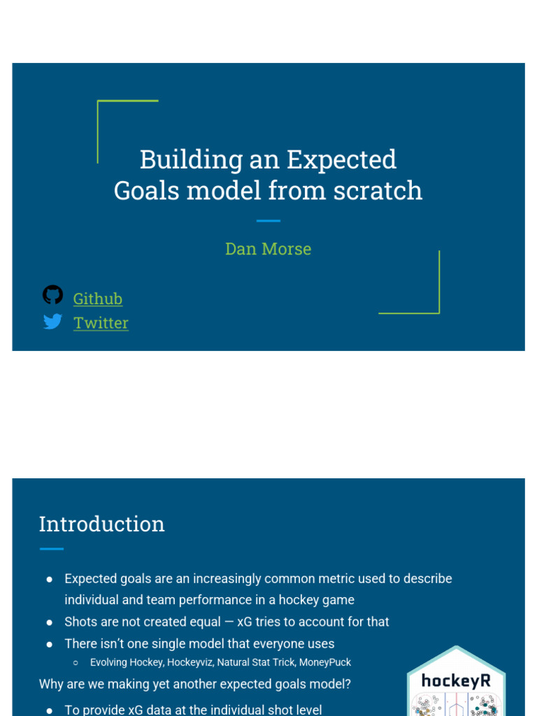 Building An Expected Goals Model From Scratch | PDF | Statistical Analysis | Teaching Mathematics