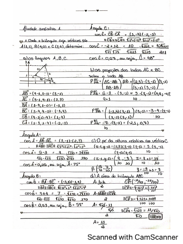 Atividade Avaliativa de Geometria | PDF