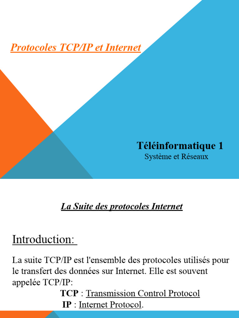 Tcp Ip v2020 | PDF | Suite des protocoles Internet | Modèle OSI