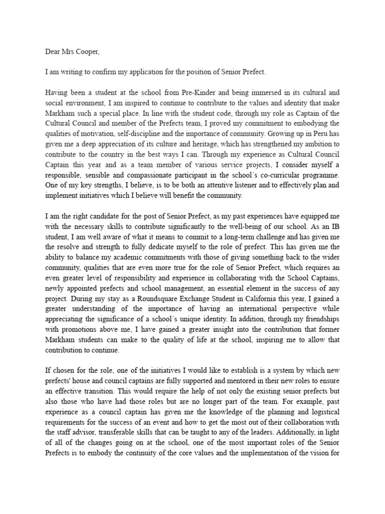 Application Letter | PDF | Psychology | Behavior Modification