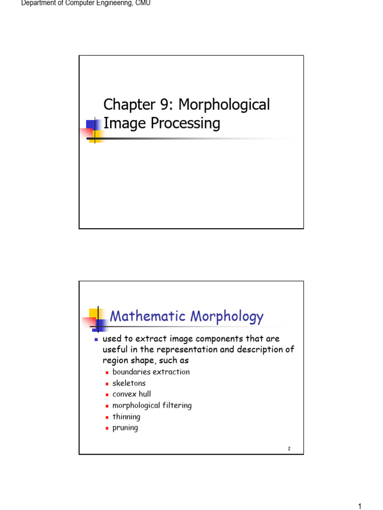 Ch9 Morphological | PDF | Shape | Mathematics