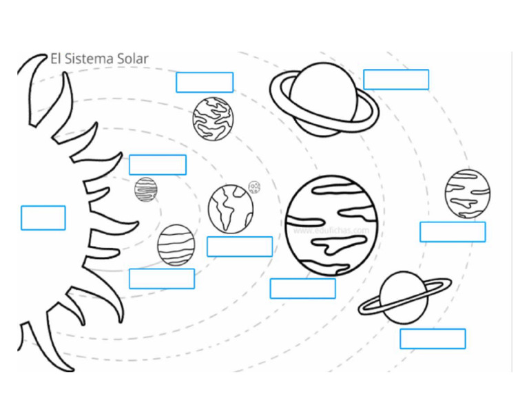 Completar Con El Nombre de Los Planetas | PDF