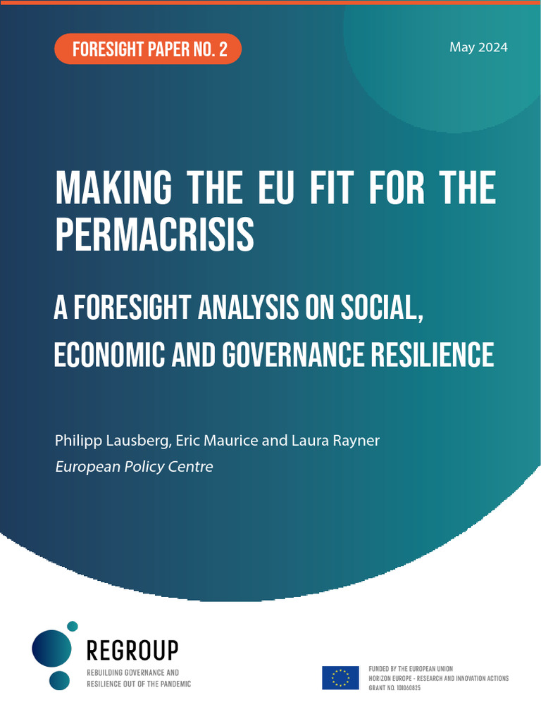 REGROUP Foresight Paper n2 | PDF | European Union | Health Care