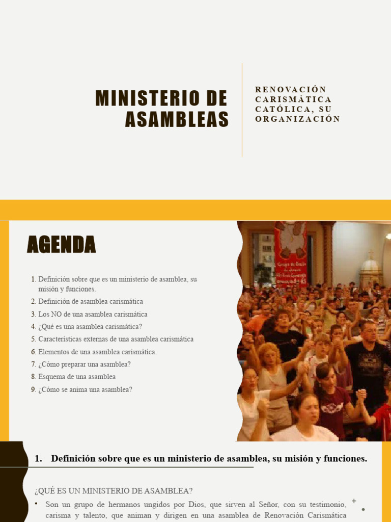 Ministerio de Asambleas | PDF | Carisma | Oración