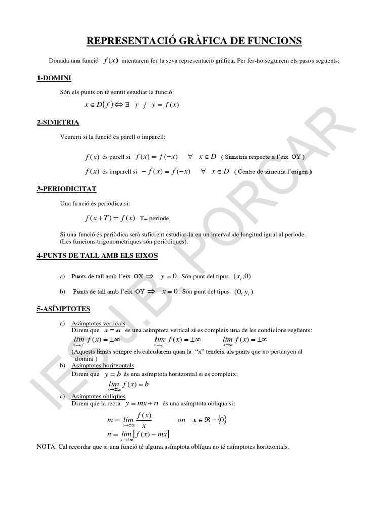 Teoria Representació de Funcions | PDF