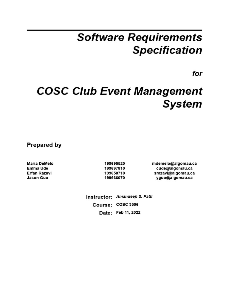 (Team 11) D2 - Requirements Specification Document | PDF | Use Case ...