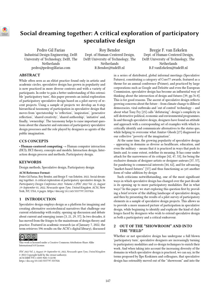 Gil - Farías - Social Dreaming | PDF | Creativity | Design