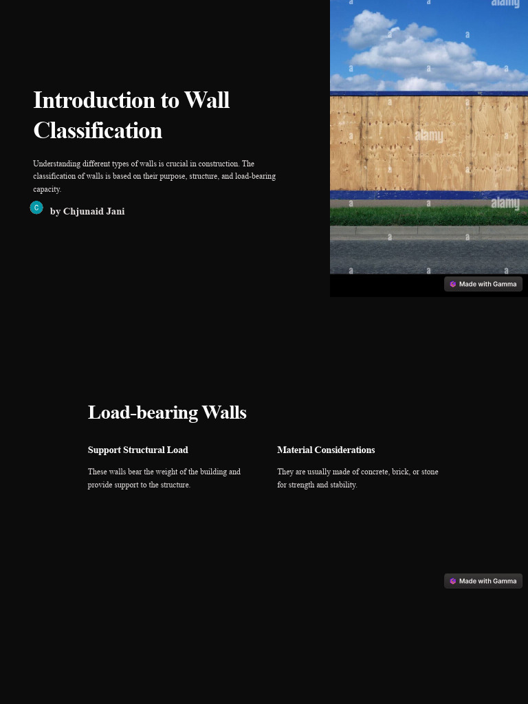Introduction to Wall Classification | PDF