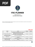 ITEC Planner - 2025-26 | PDF | Entrepreneurship | Sustainability