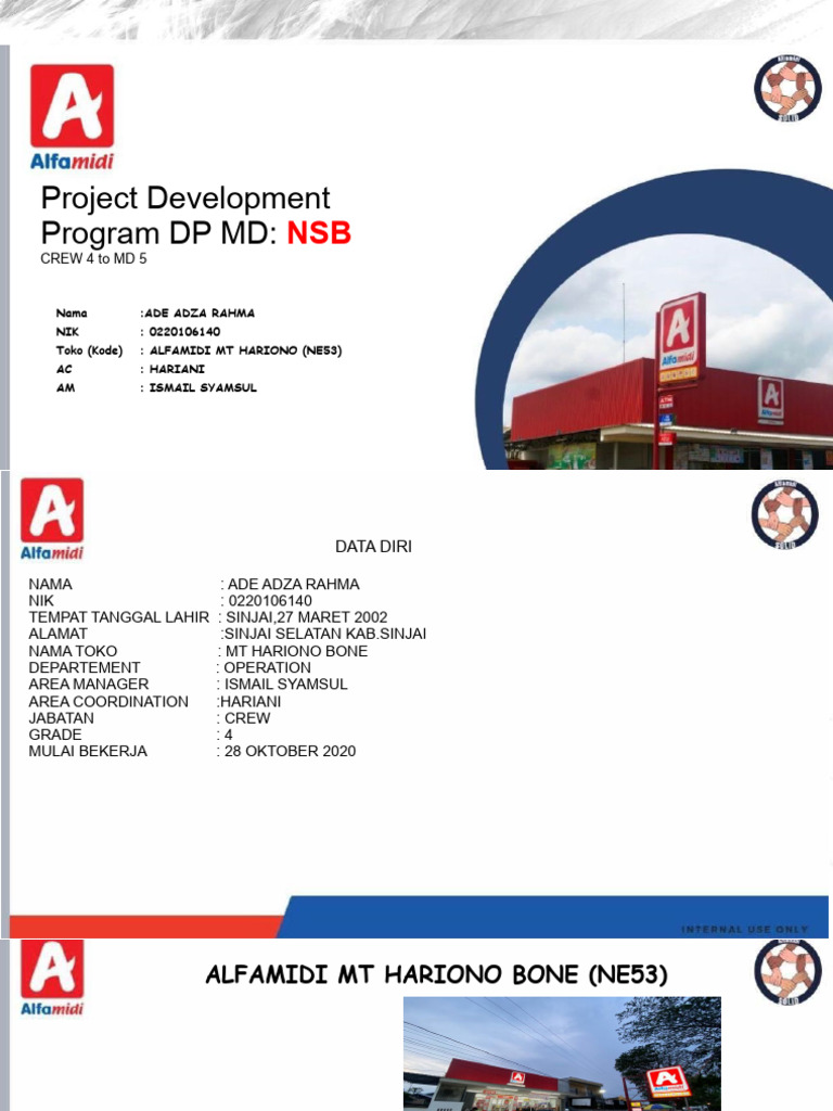 Contoh PPT Project DP MD Reg (Ade) | PDF