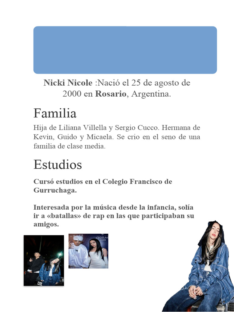 Nicki Nicole | PDF | Musica Popular | Industria de la música