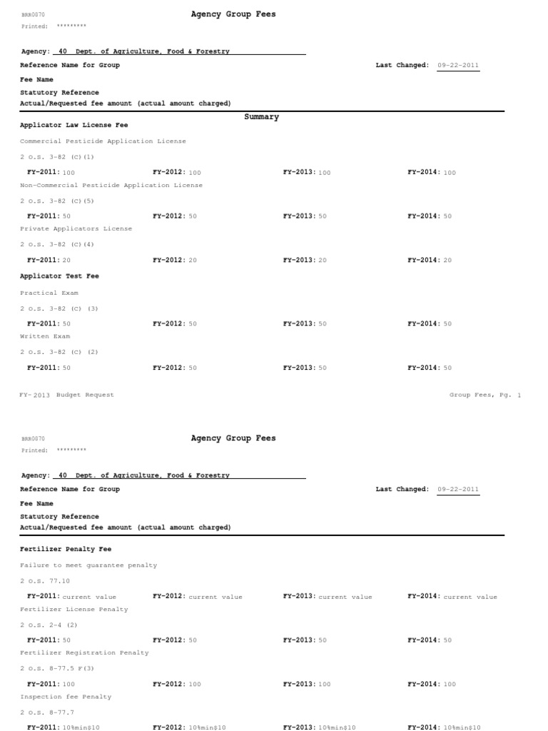 Group Fees | Download Free PDF | Rulemaking | Fee