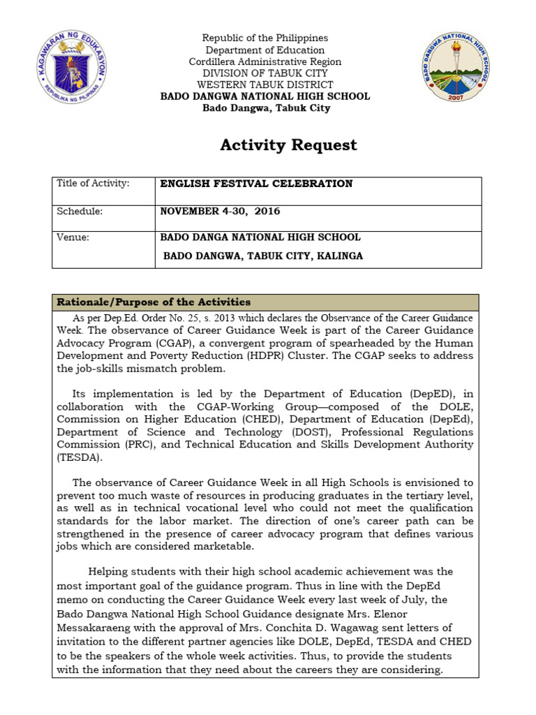 English Festival Celebration Activity | PDF