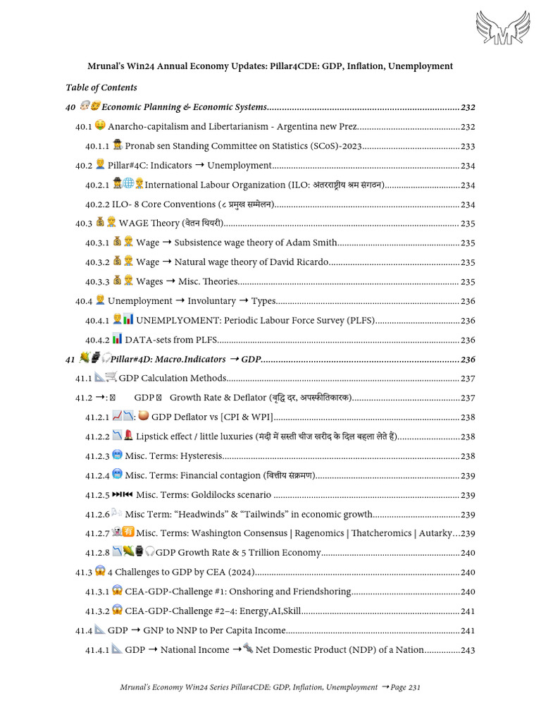 Mrunal's Win24: GDP & Inflation Insights | PDF | Inflation ...