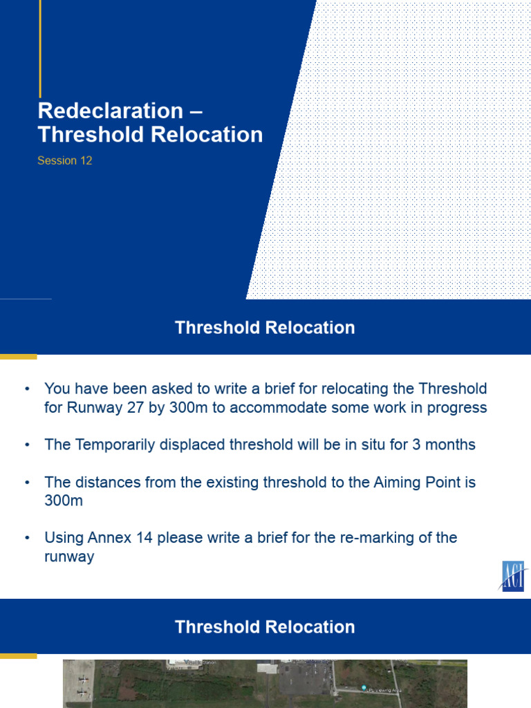 Runway 27 Threshold Relocation Brief | PDF