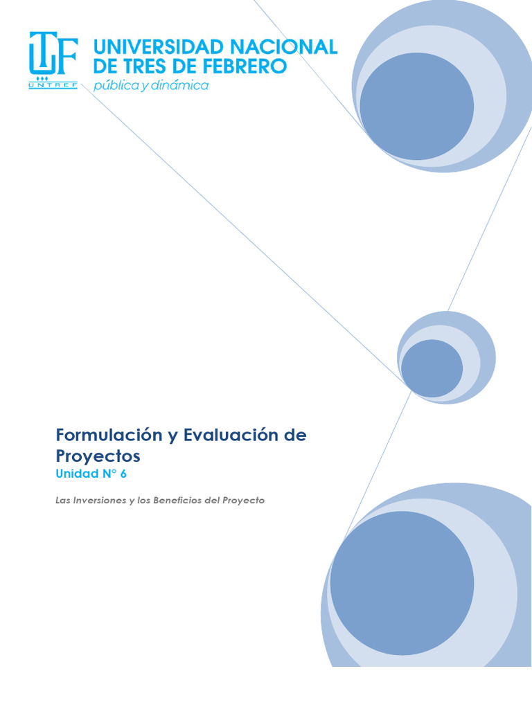 Eval. y Form. Proyectos - Resumen Unidad 06 1 | Descargar gratis PDF | Capital de trabajo | Business