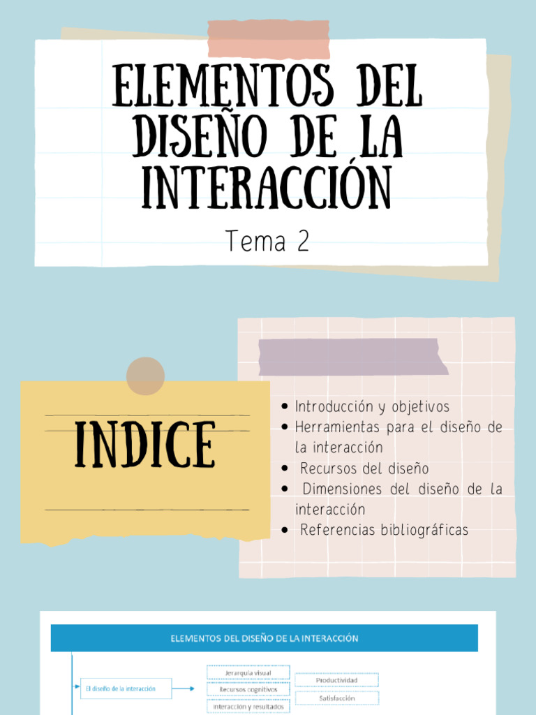 Presentacion - Teoria y Diseño Interactividad-Tema2 | PDF | Interfaz de usuario | Diseño