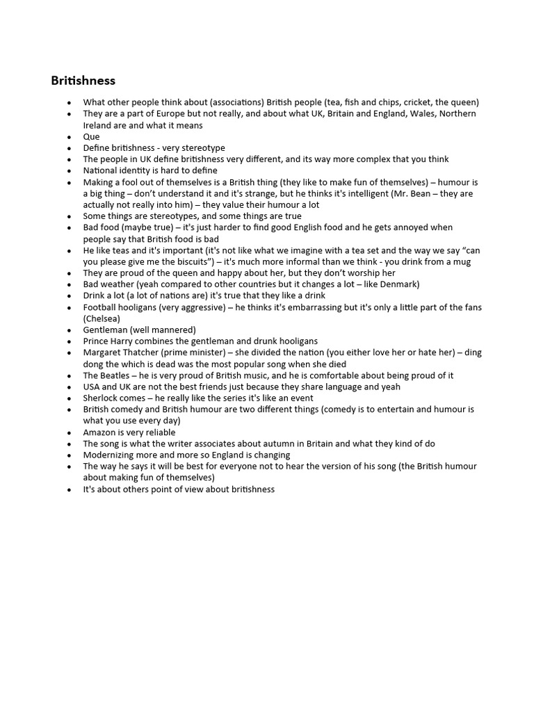 Britishness | PDF | United Kingdom