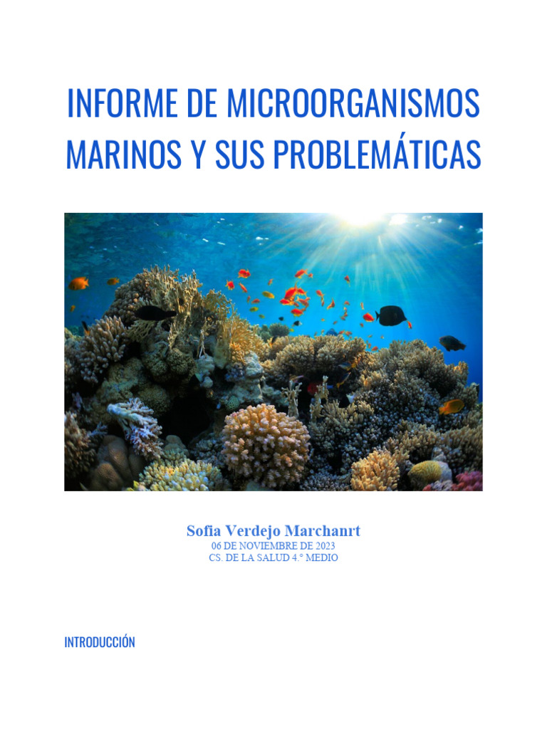 Informe Micro Organismos | PDF | Residuos | Contaminación