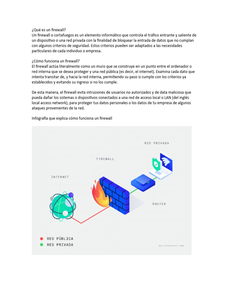 Funciones y beneficios de un firewall | PDF | Informática