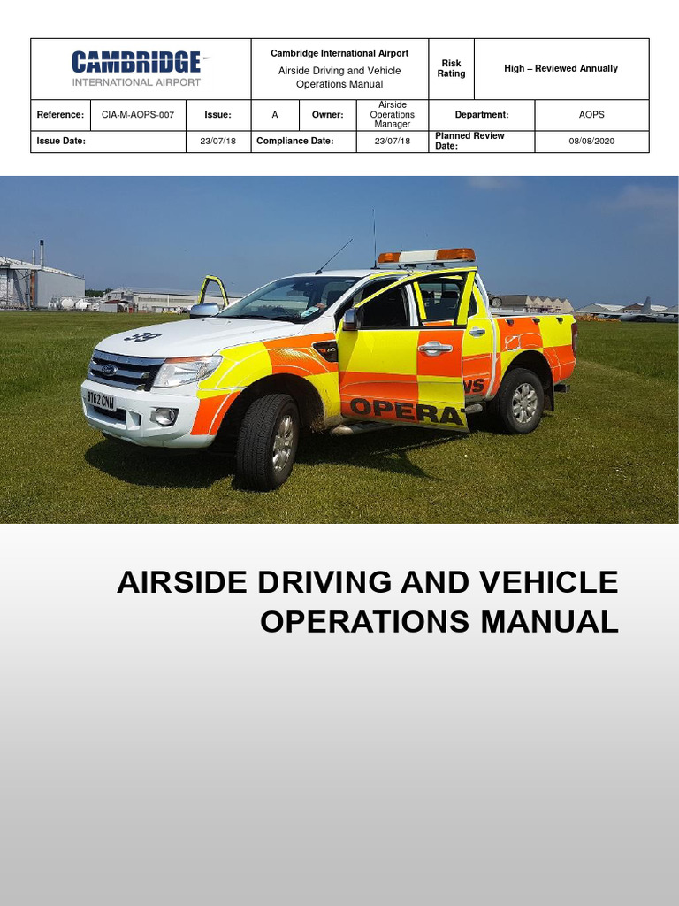 Airside Vehicle Operations Guide | PDF | Airport | Runway