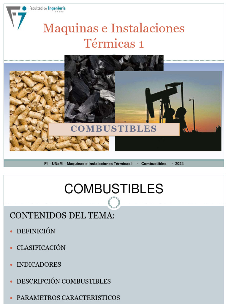 Clasificación y Tipos de Combustibles | PDF | Combustibles | Combustión