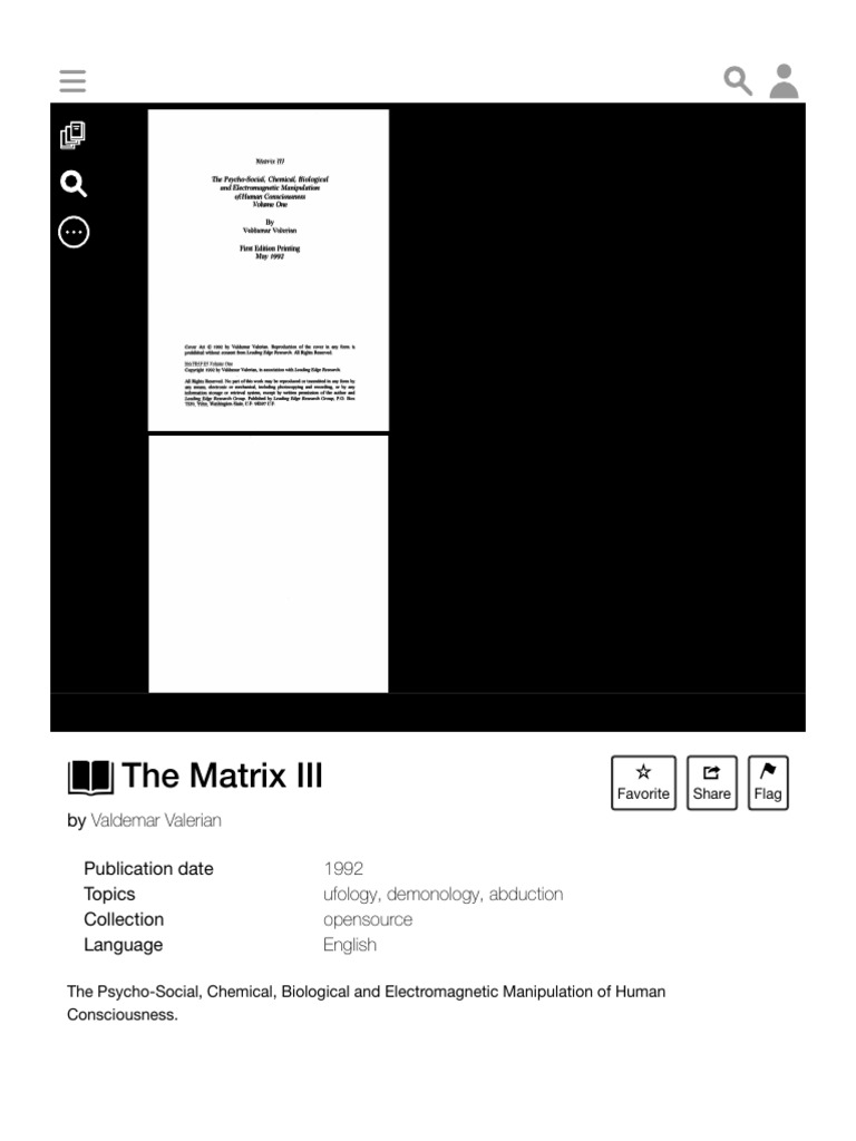 The Matrix III - Valdemar Valerian - Free Download, Borrow, and ...