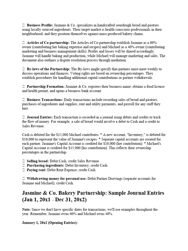 Business Profile | PDF | Debits And Credits | Expense