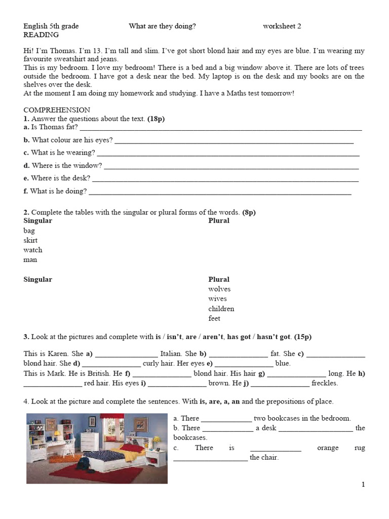 What are they doing - worksheet 2 | PDF | Grammar | Syntax