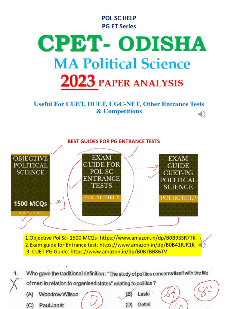 Pol SC 4 Years Cpet Odisha | PDF | United Nations | International Relations