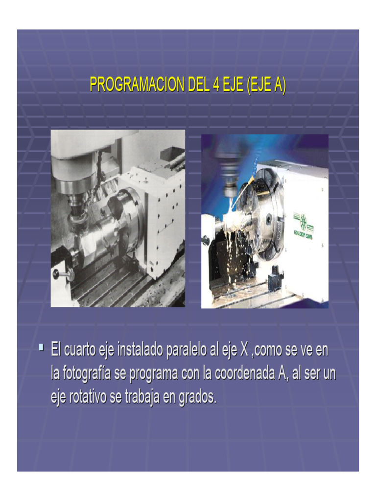Programacion Del 4 Eje (Eje A) | PDF