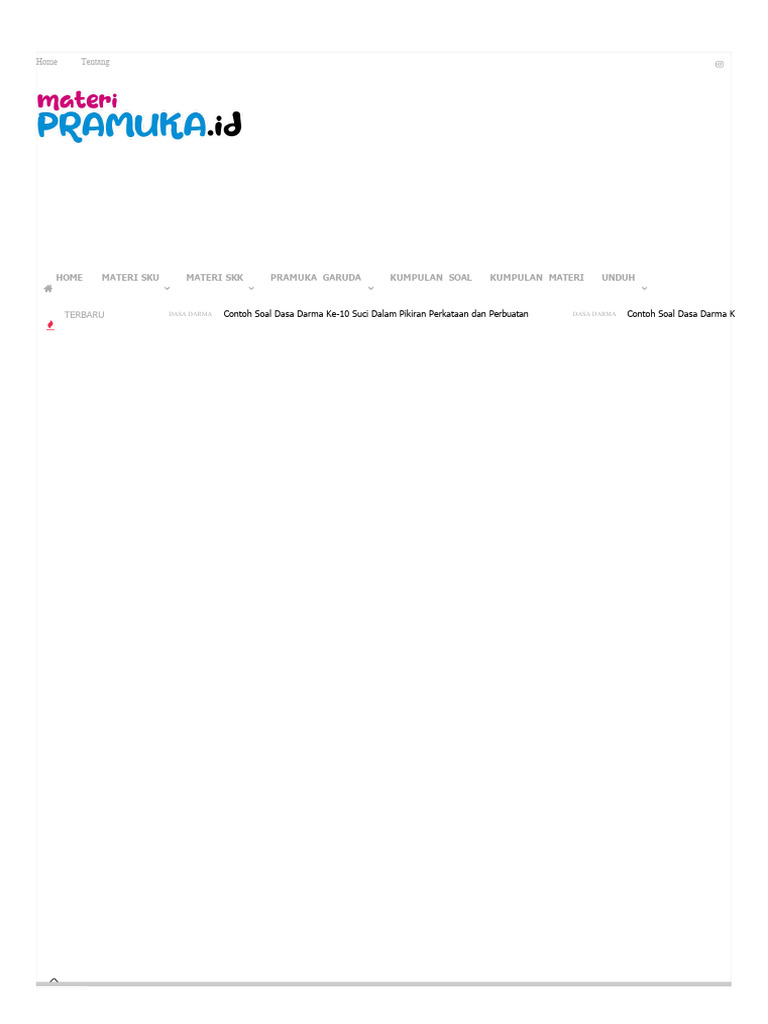 RPP Pramuka Siaga Mula - 8 Selalu Bersikap Hemat Dan Cermat Dengan Segala Miliknya ...