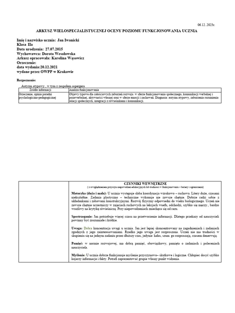 Janek Iwanicki Wopfu | PDF