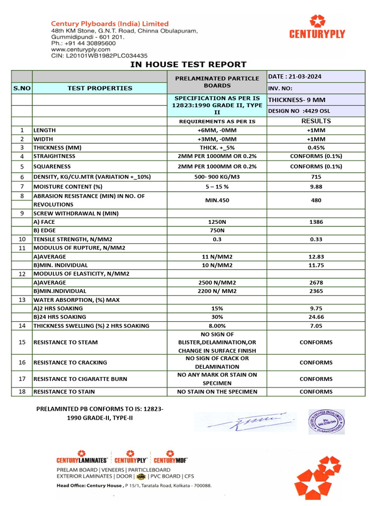 Test Certificates | PDF | Fracture | Young's Modulus
