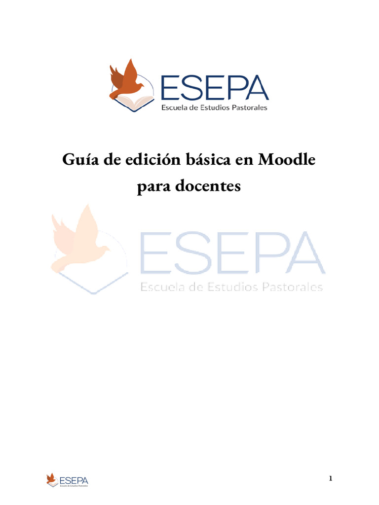 Guía para edición en Moodle | PDF | Moodle | Informática