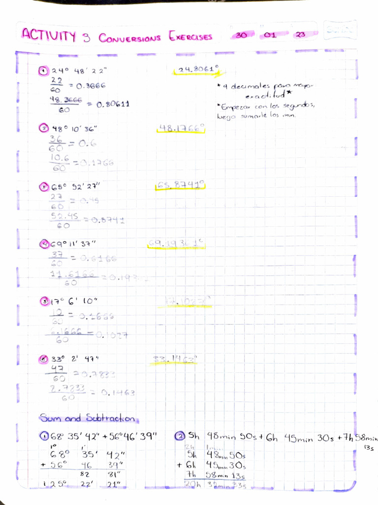 Conversions and Calculations Guide | PDF | Teaching Methods & Materials