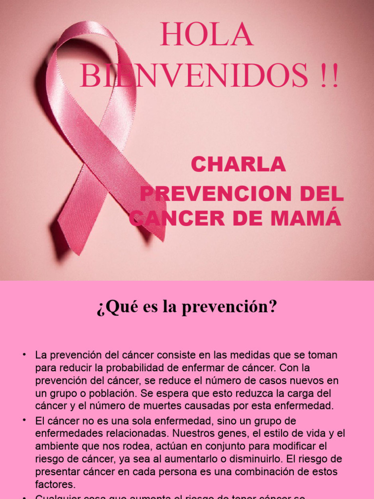 Diapositiva Cancer de Mama | PDF | Cáncer de mama | Cáncer