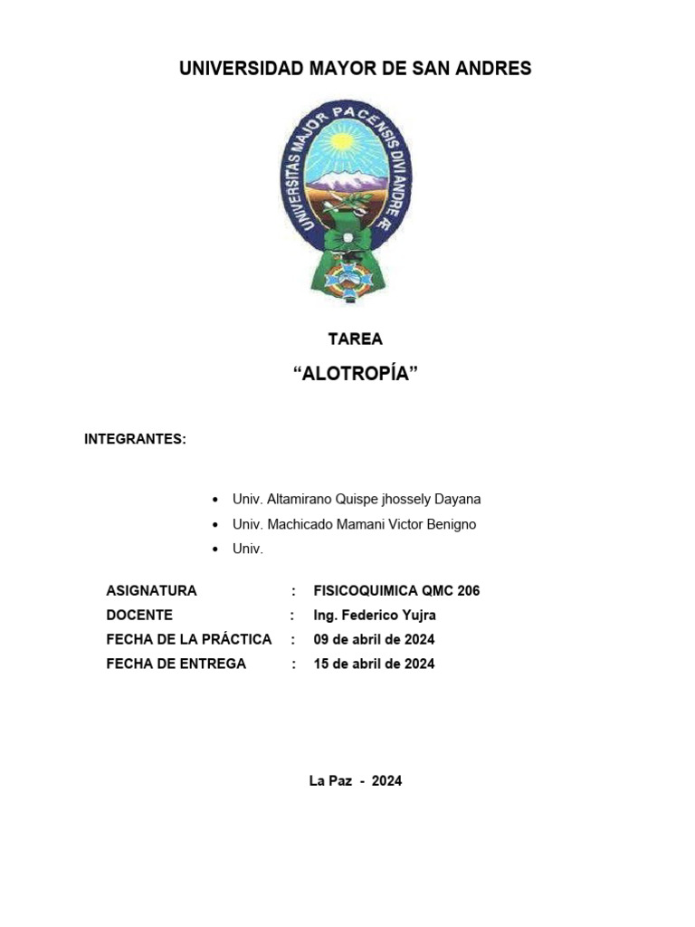 FQ Tarea Grupal | PDF | Carbón | Cristal