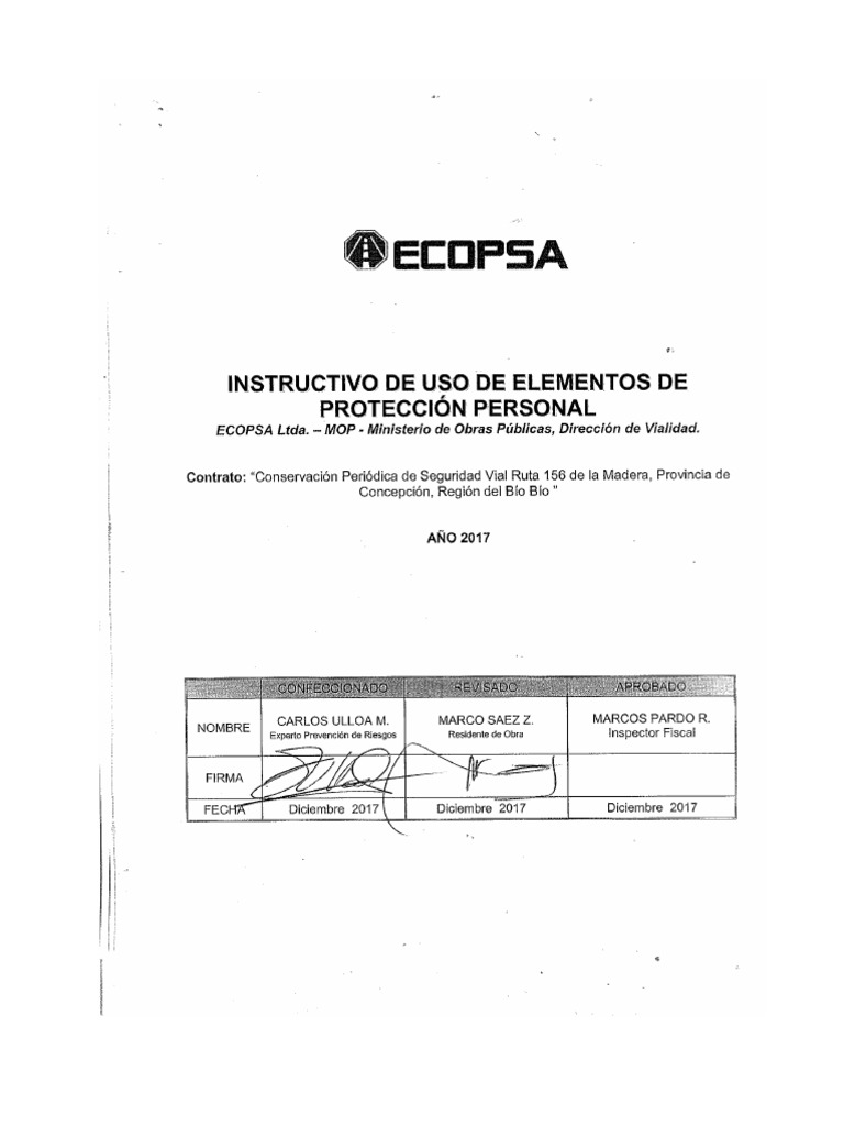 Instructivo de Uso de EPP | PDF | Guante | Casco