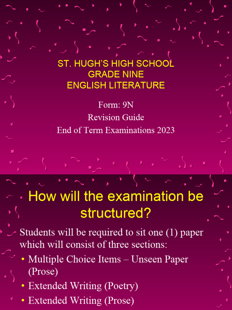EOT Examination 2023 Revision Guide - Form 9N | PDF
